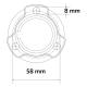 Moyeu arriere 25 mm Couleur noir Taille 40 mm